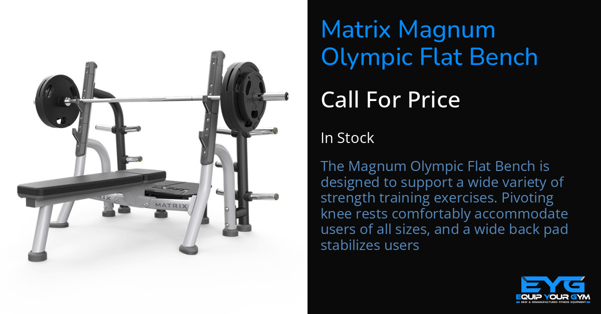 Matrix Magnum Olympic Flat Bench - Equip Your Gym